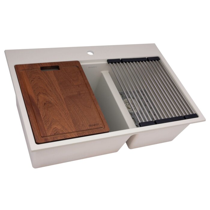 epiRock Model: RVG1327WB Ruvati 33-inch epiRock Workstation Warm White ...